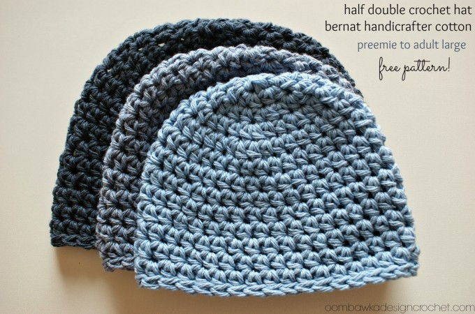 Half Double Crochet Hat ~ FREE Crochet Pattern