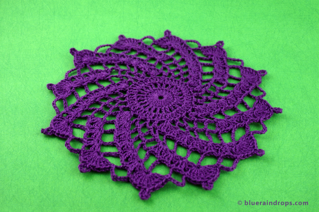 Easy Crochet Spiral Doily - Crochet Pattern Bonanza