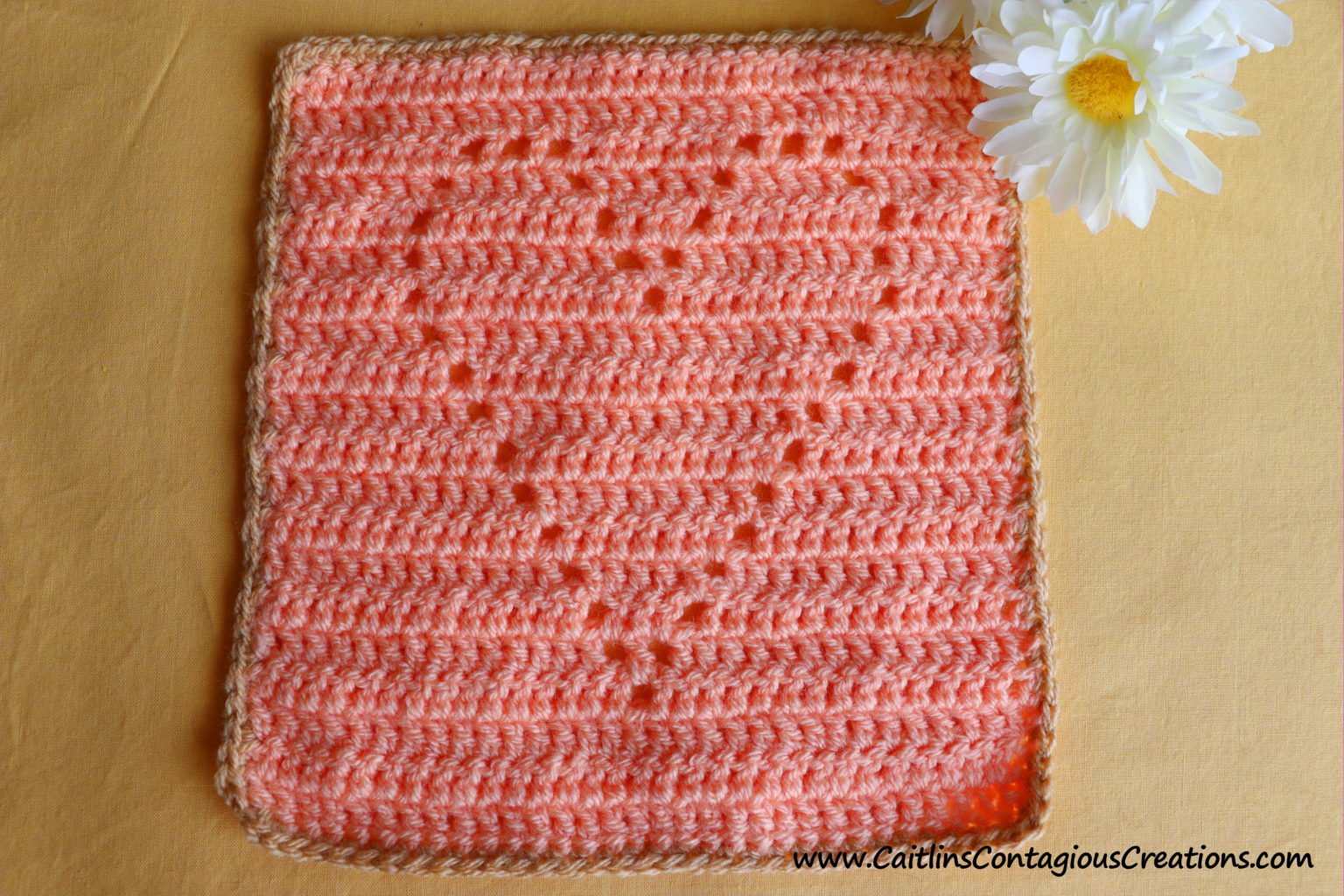 Heart Shape Filet Square - Crochet Pattern Bonanza