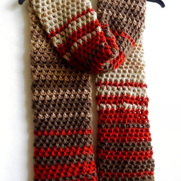 Triangular Chain Mesh Scarf ~ FREE Crochet Pattern