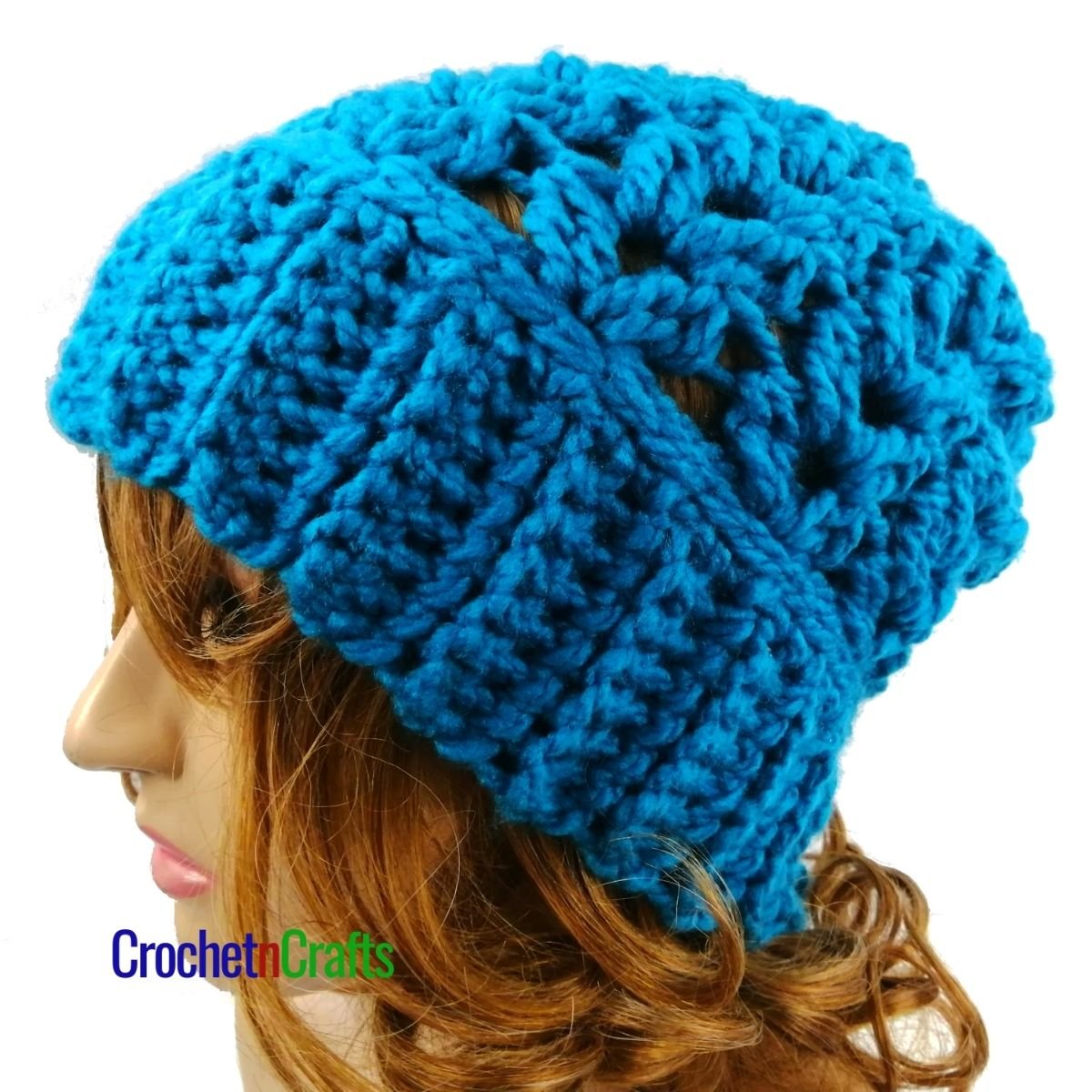 Two Together - Two Color Beanie - Crochet Pattern Bonanza