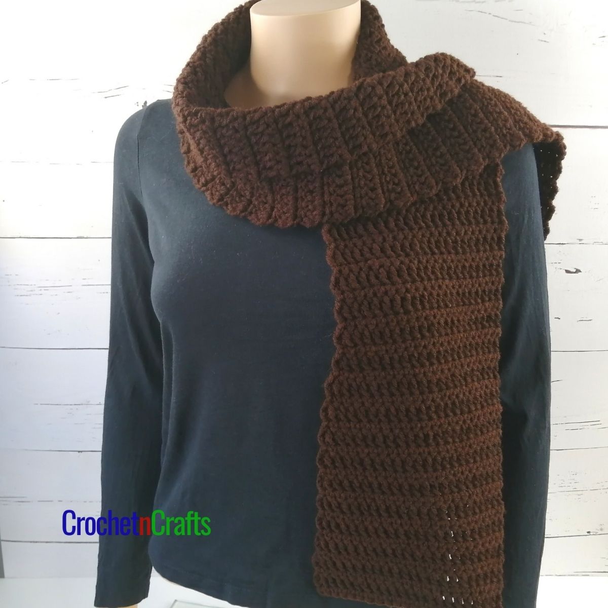 Double Crochet Scarf Pattern - Crochet Pattern Bonanza