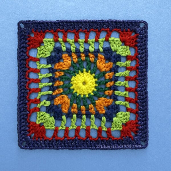 6 Inch Crochet Squares - Crochet Pattern Bonanza